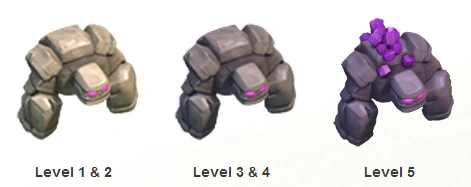 Clash Of Clans Golem Level 5 Mountain Golem | House Of Clashers
