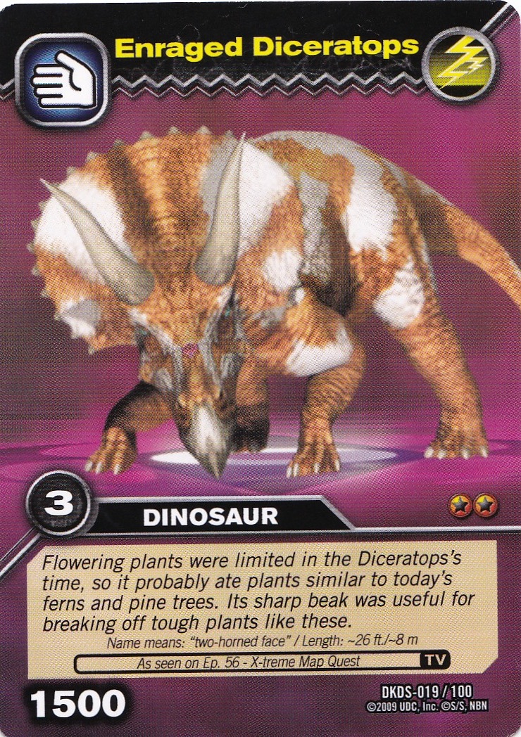 Diceratops Dinosaur King Fandom Powered By Wikia