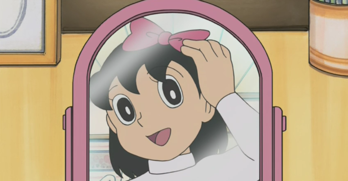 Image Shizuka Tries On Nobitas Bowpng Doraemon Wiki Fandom Powered By Wikia