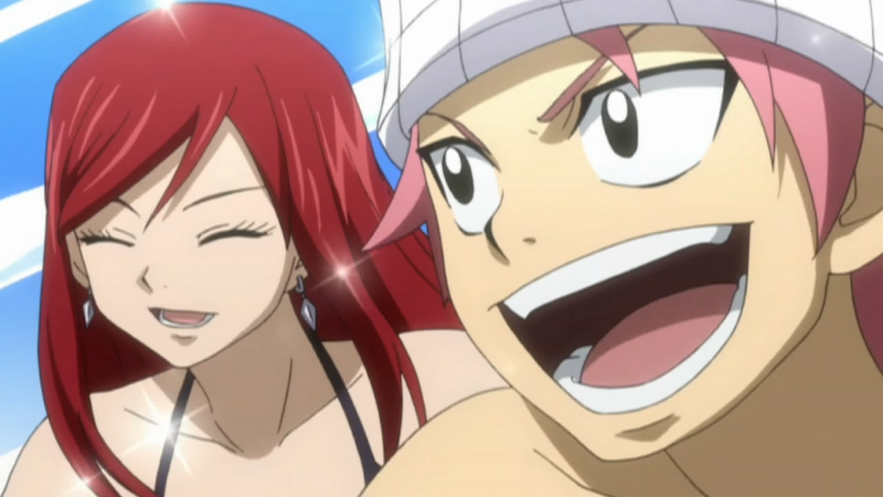 Image Natsu And Erza On Vacation Fairy Tail Wiki Fandom
