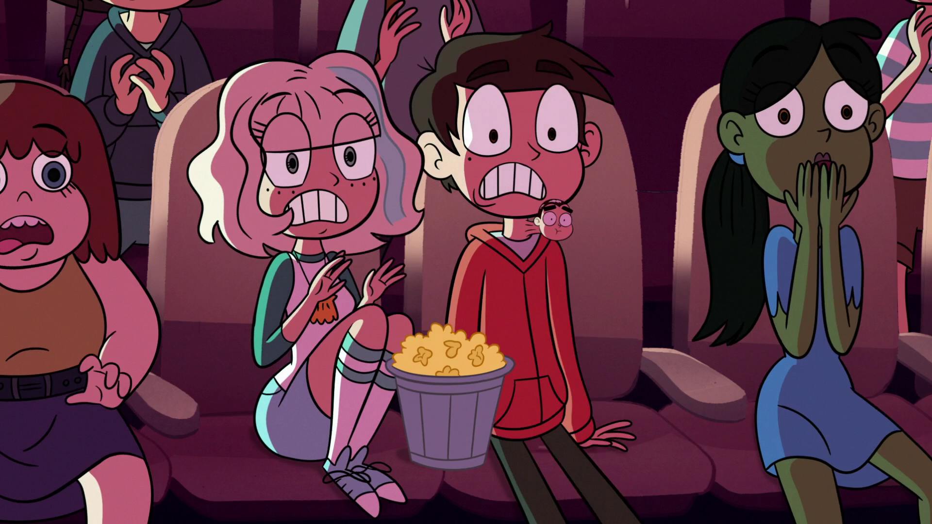 Image S2e26 Marco Diaz And Jackie Looking Scaredpng Star Vs The Forces Of Evil Wiki