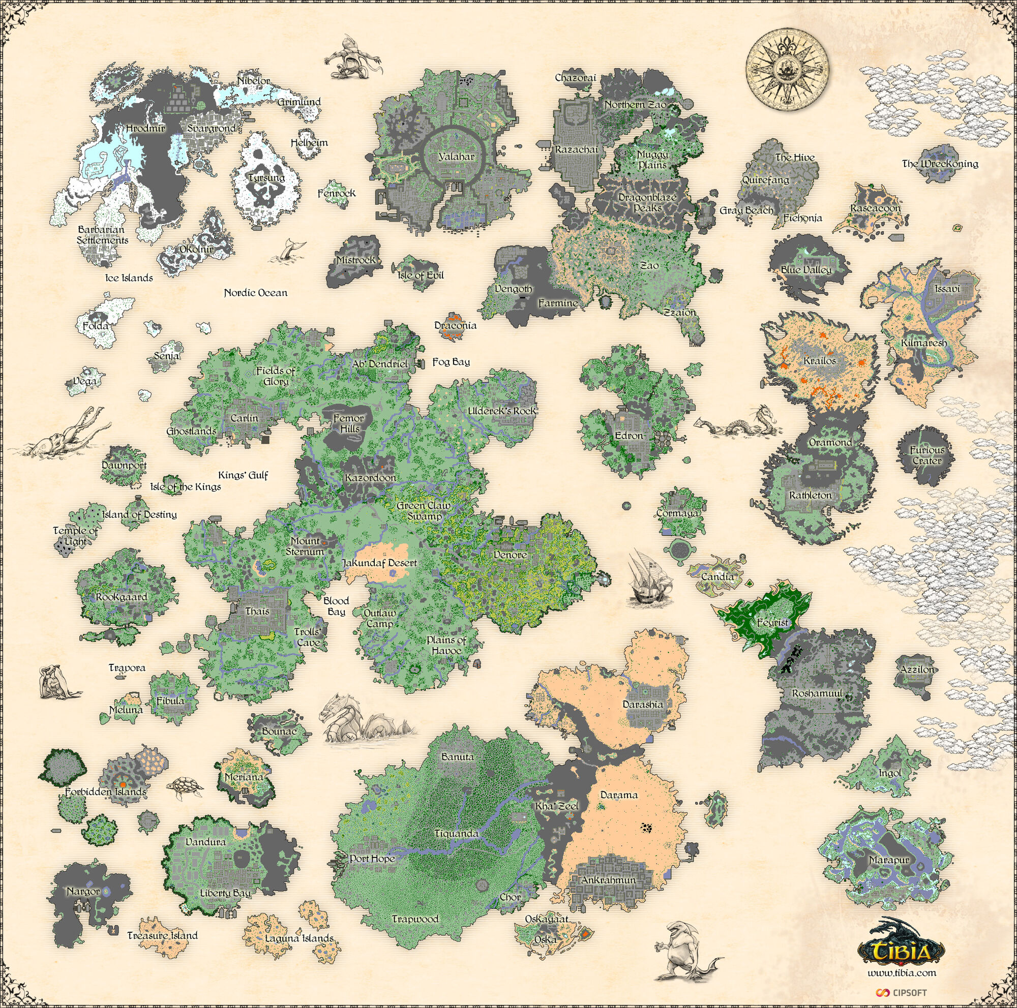 Image Map Big Tibiawiki Fandom Powered By Wikia
