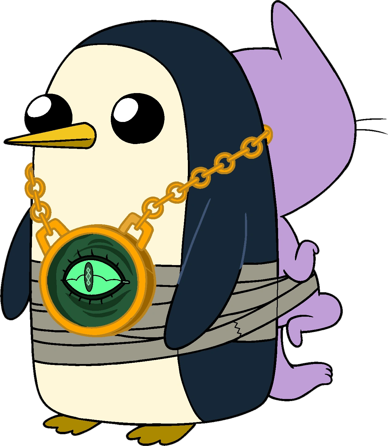 Image - Gunter with Kitten taped to his back.png | Adventure Time Wiki ...