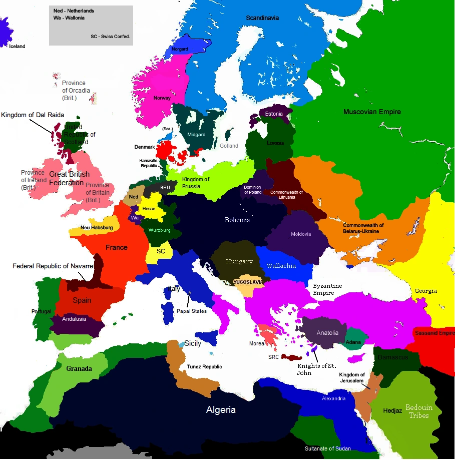 Europe 1430, 1801-1831 (Map Game) | Alternative History | Fandom ...