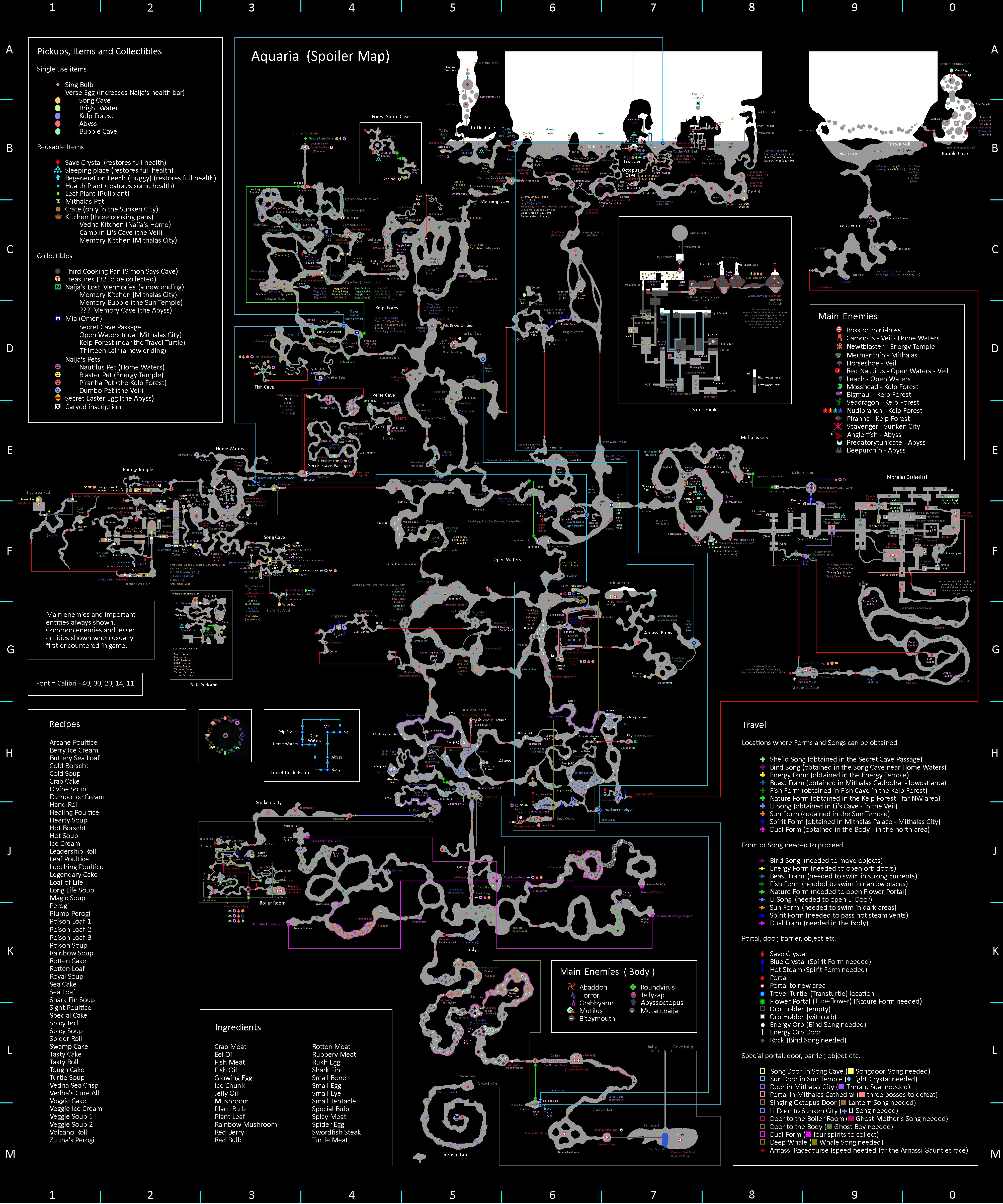 User blog:Aquamariner/Maps | Aquaria Wiki | Fandom