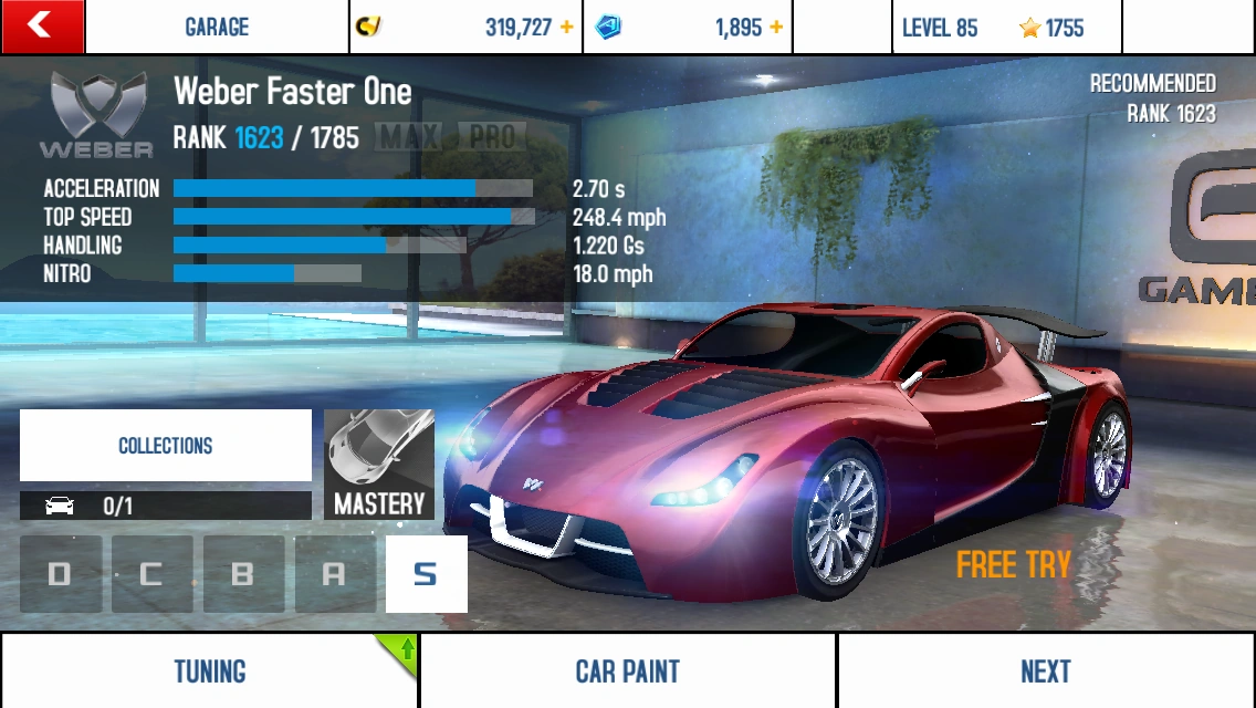 아스팔트 8: 에어본/차량/S클래스 - 우만위키