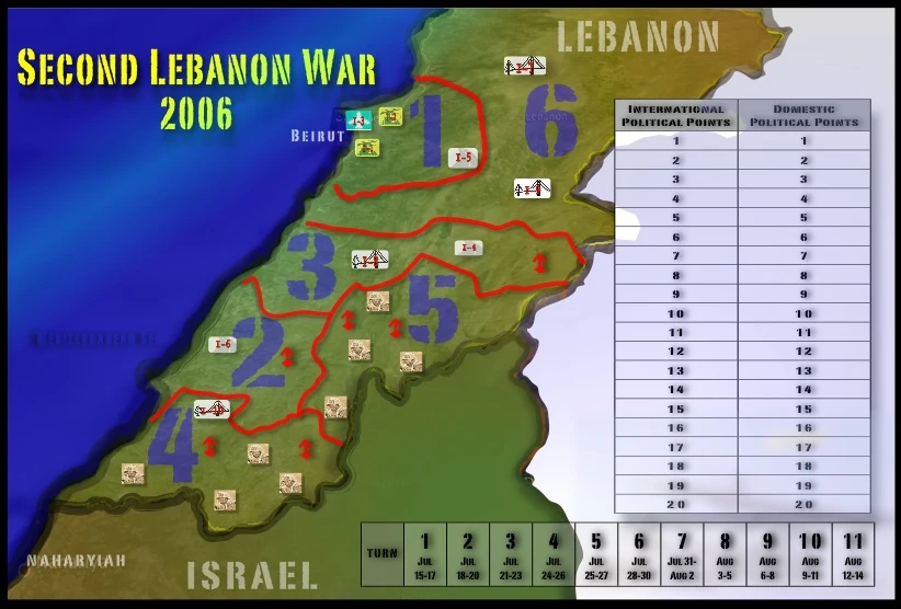 Lebanon on map before and after war