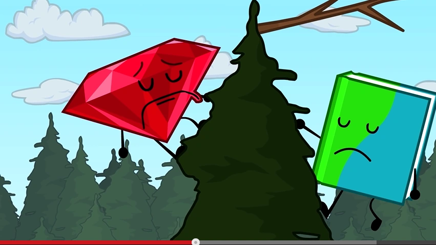 Image - Ruby and Book.PNG | Battle for Dream Island Wiki | FANDOM ...