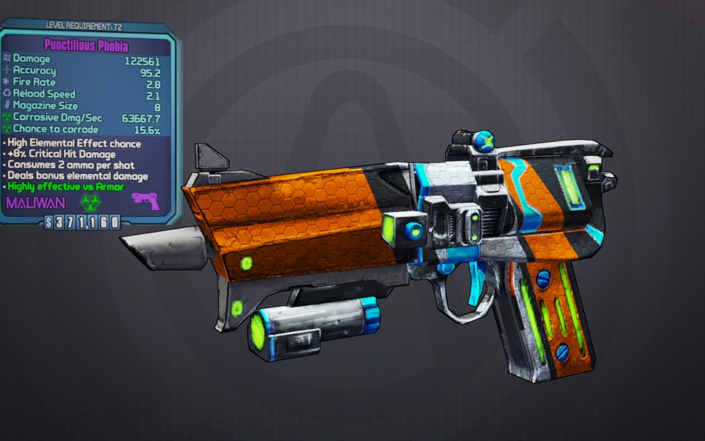 Image - Maliwan Punctilious Phobia.png | Borderlands Wiki | FANDOM ...