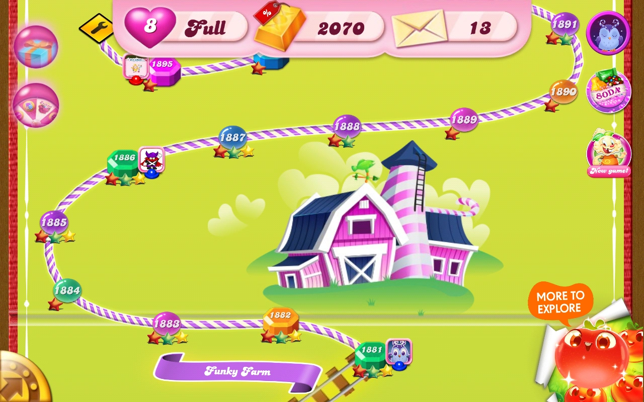 Image - Funky Farm Map Mobile.png | Candy Crush Saga Wiki | Fandom ...