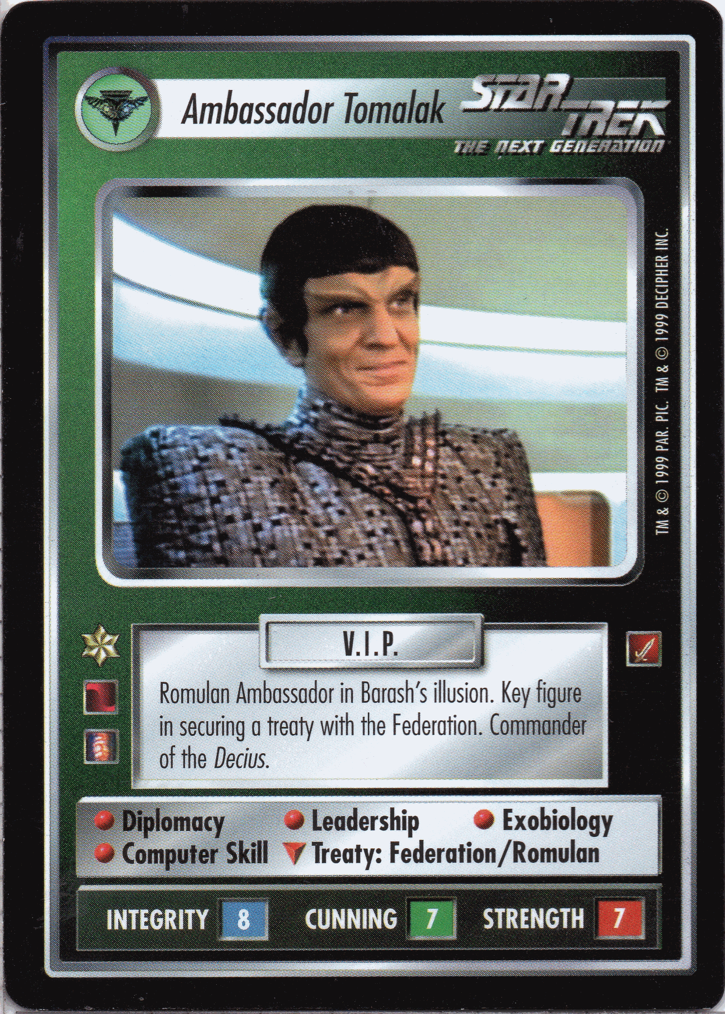 Ambassador Tomalak Bog Cardguide Wiki Fandom Powered By Wikia