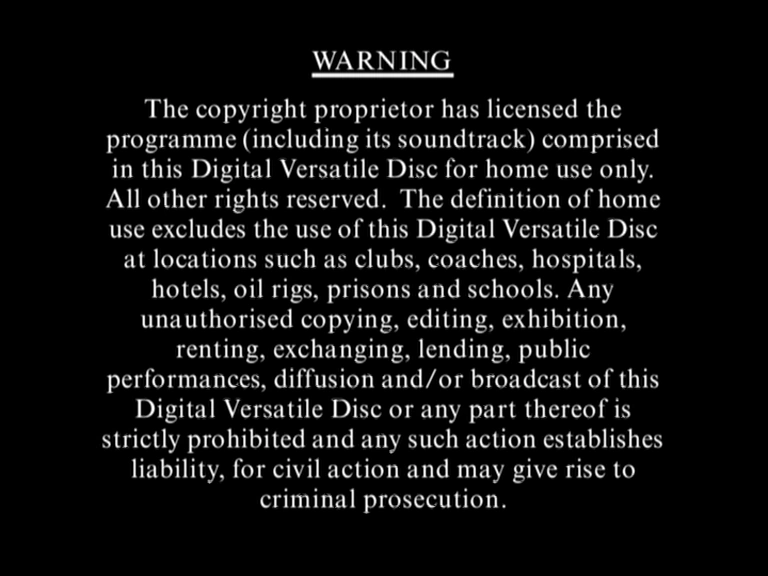 Sony Pictures Home Entertainment Warning Screen | Company Bumpers Wiki ...