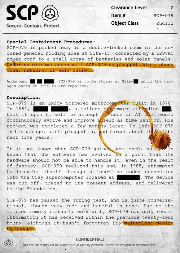 Scp Printable Documents
