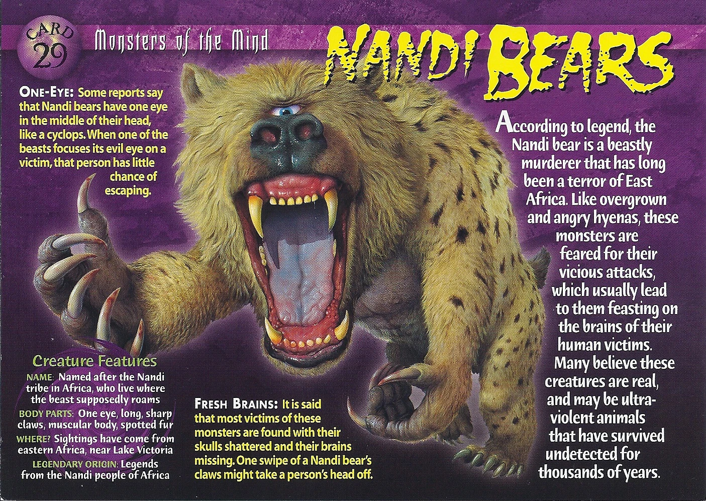 Image - Nandi Bears front.jpg | Cryptid Wiki | Fandom powered by Wikia