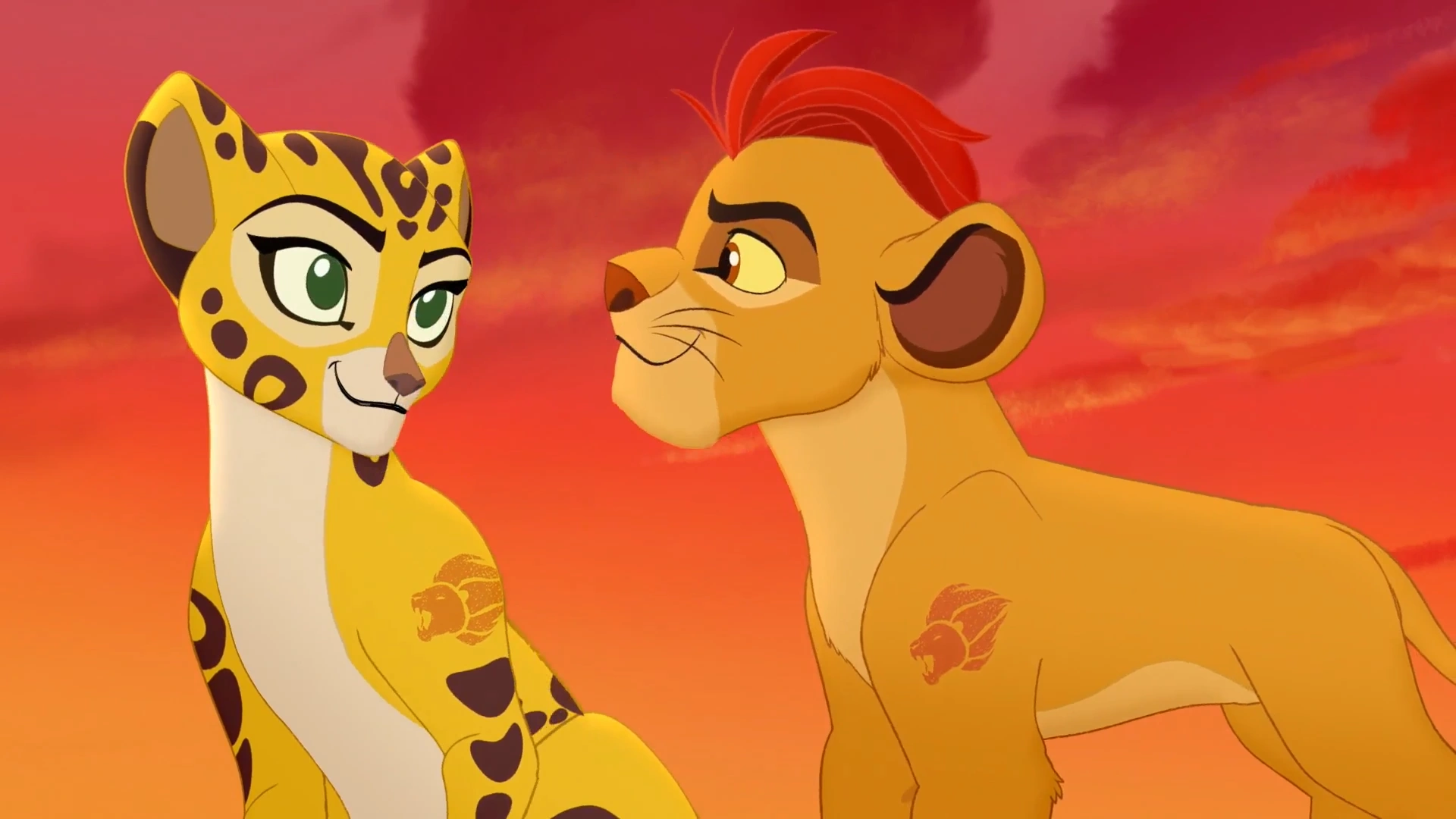 Image - Kion and Fuli exchange a smile.PNG | Disney Wiki | Fandom ...