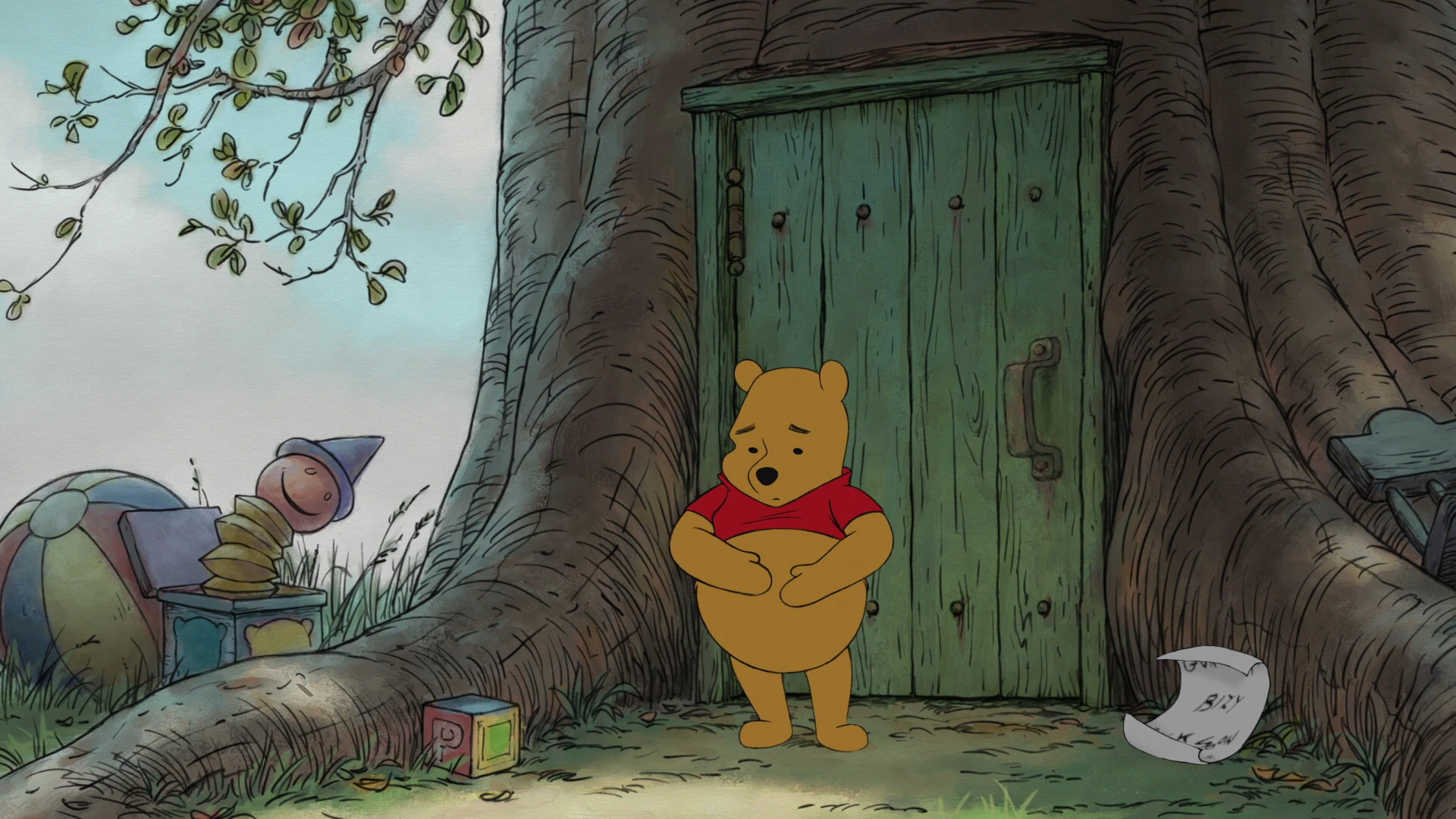 Image - Winnie the Pooh still hears his tummy growling.jpg | Disney ...
