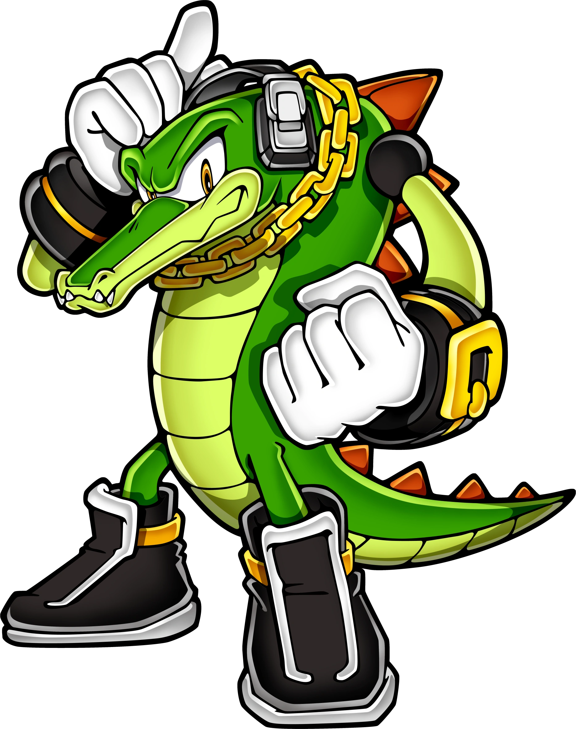 Archivo:Vector the Crocodile - Sonic Channel.png | Doblaje Wiki ...