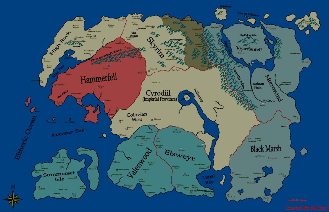 Image - Tamriel Political 4E 201.jpg | Elder Scrolls | FANDOM powered ...