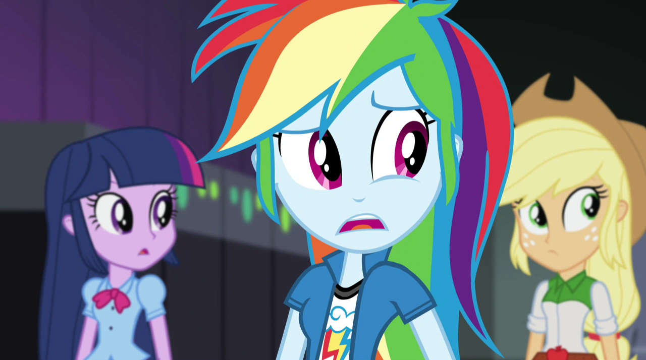 Image - Rainbow Dash hears jeering crowd EG2.png | My Little Pony ...