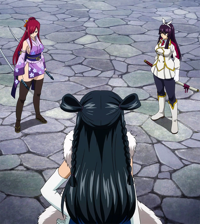Erza Scarlet vs. Kagura Mikazuchi vs. Minerva Orland | Fairy Tail Wiki ...