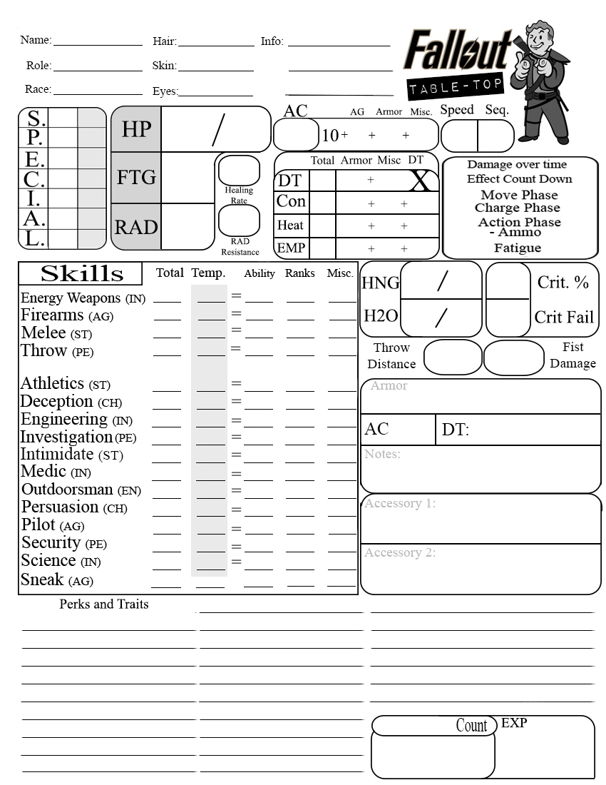 Image - Fallout Table Top Sheet 1.jpg | Fallout PnP | FANDOM powered by ...