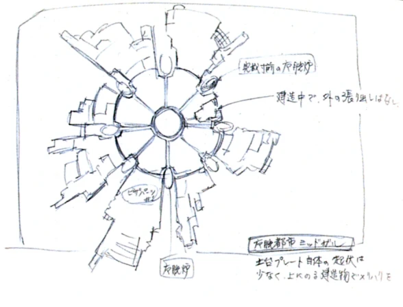 Image - Midgar Plate FFVII Sketch.jpg | Final Fantasy Wiki | FANDOM ...