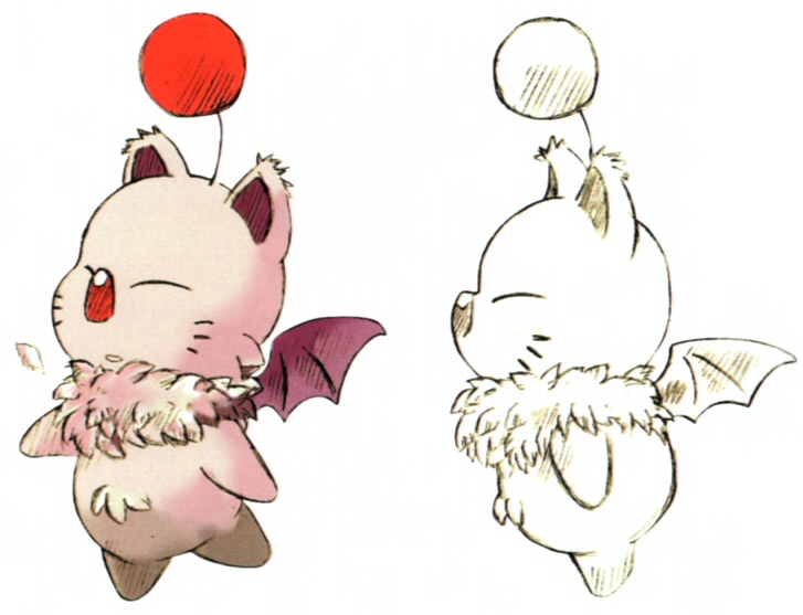 Image Moogle Ffix Sketch Final Fantasy Wiki Fandom Powered By Wikia