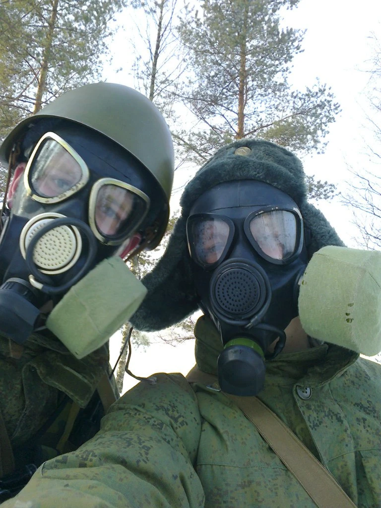 Image - Russian Soldiers Wearing PMK-2 And PMK-1 Gas Masks.jpg | Gas ...