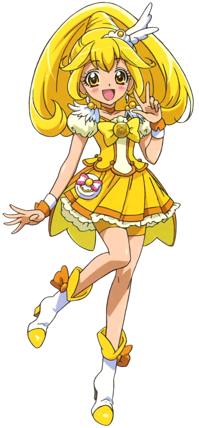 Image - Smile Pretty Cure! Cure Peace pose3.png | Magical Girl (Mahou ...