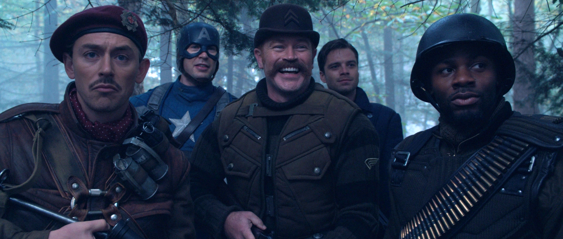 Image - Cap and Howling Commandos.png | Marvel Cinematic Universe Wiki ...