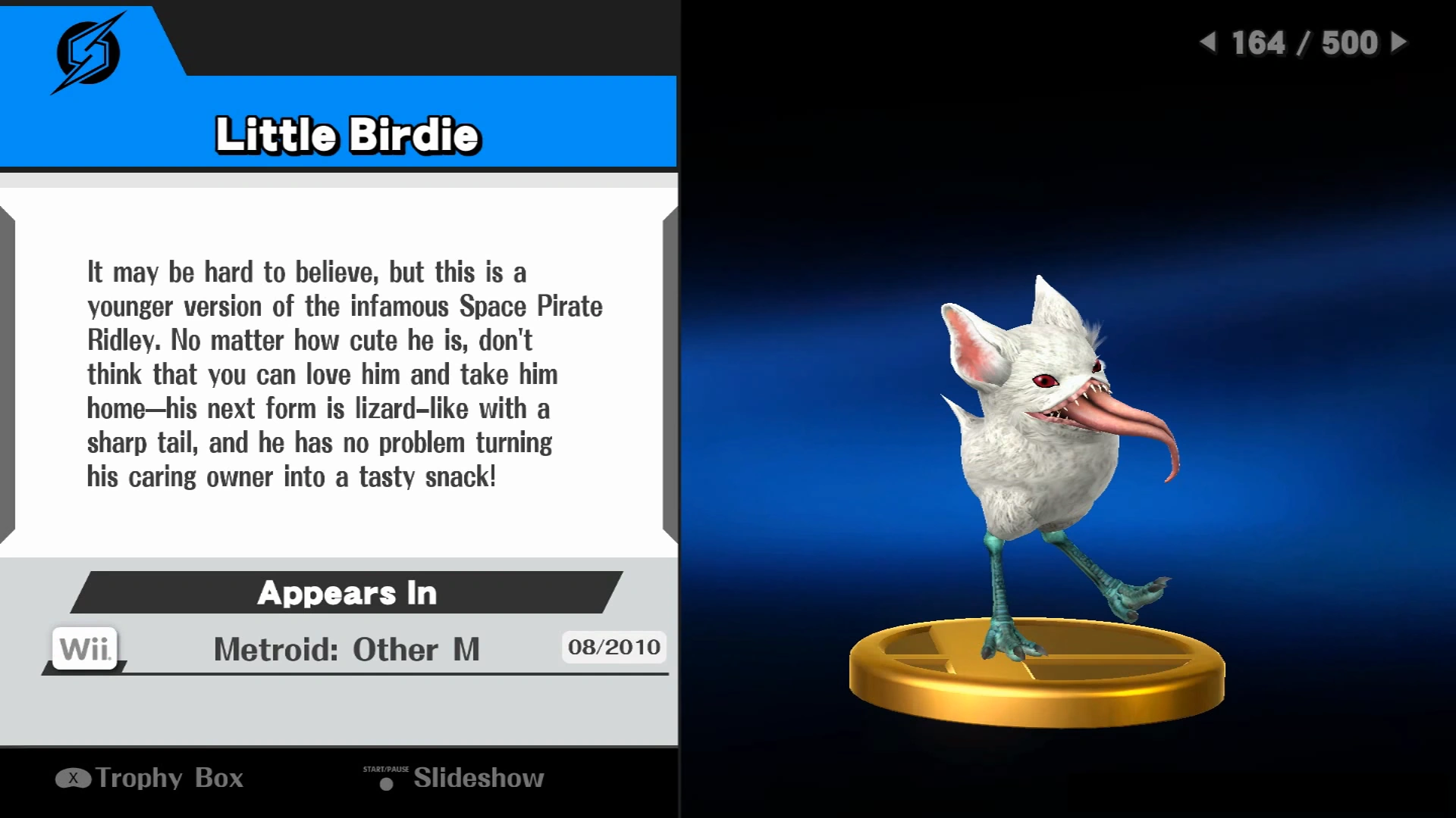 Image - Little Birdie trophy.png | Wikitroid | Fandom powered by Wikia