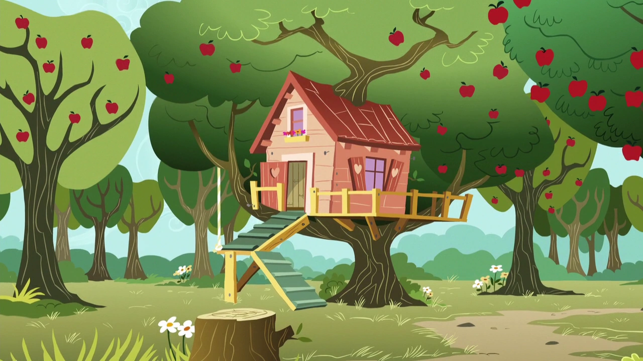 Image - Cutie Mark Crusaders clubhouse S5E04.png | My Little Pony ...