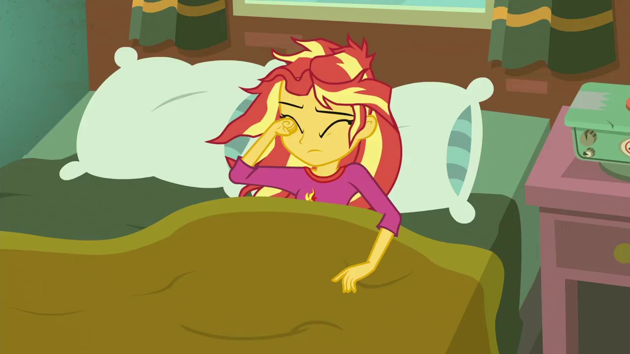 Image - Sunset Shimmer waking up SS6.png | My Little Pony Friendship is ...
