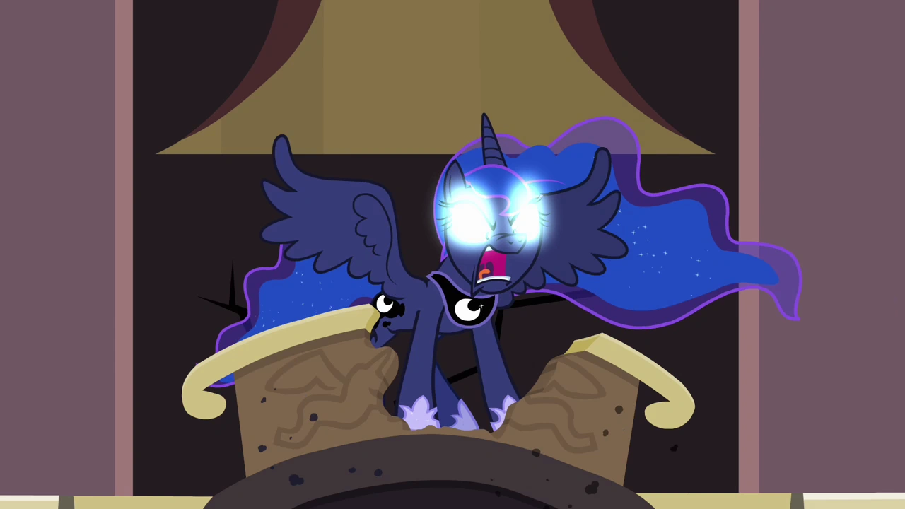 Image - Princess Luna angry with glowing eyes S4E01.png | My Little ...