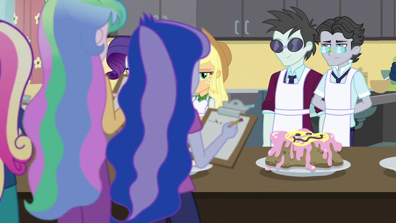 Image - Neon and Jet Set make a sloppy cake EG3.png | My Little Pony ...