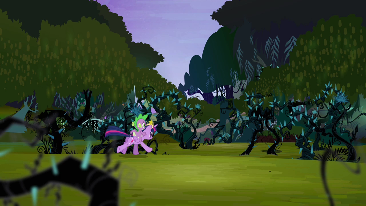 Image - Twilight galloping into Everfree Forest S4E02.png | My Little ...