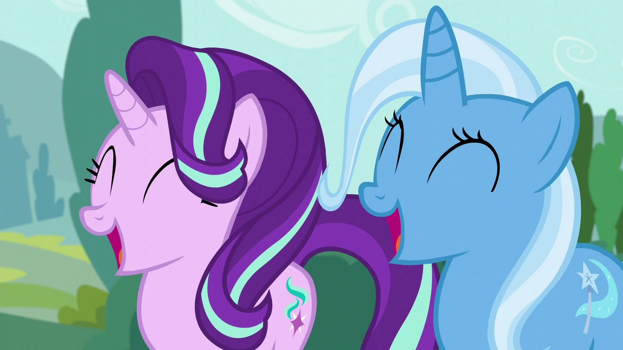 Image - Starlight and Trixie laughing together S6E6.png | My Little ...