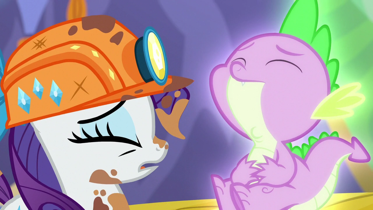 Image - Spike gulps S6E5.png | My Little Pony Friendship is Magic Wiki ...