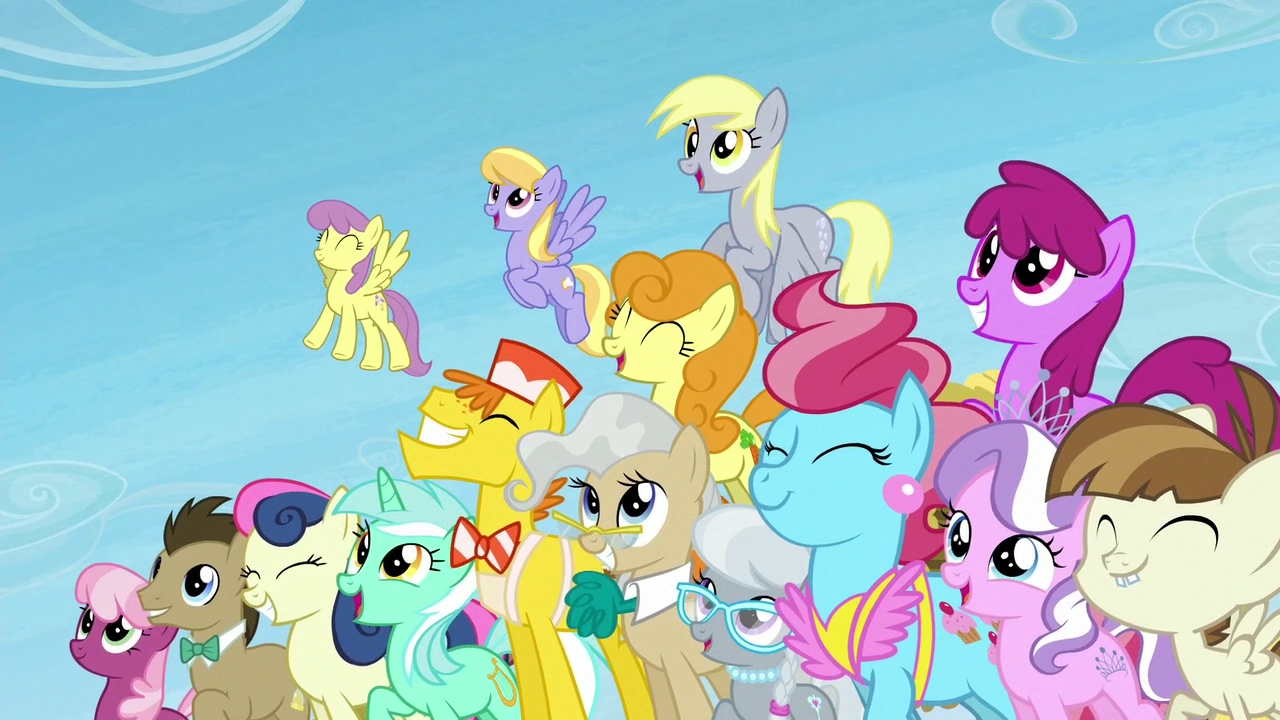 Image - Several ponies happy and smiling S5E26.png | My Little Pony ...