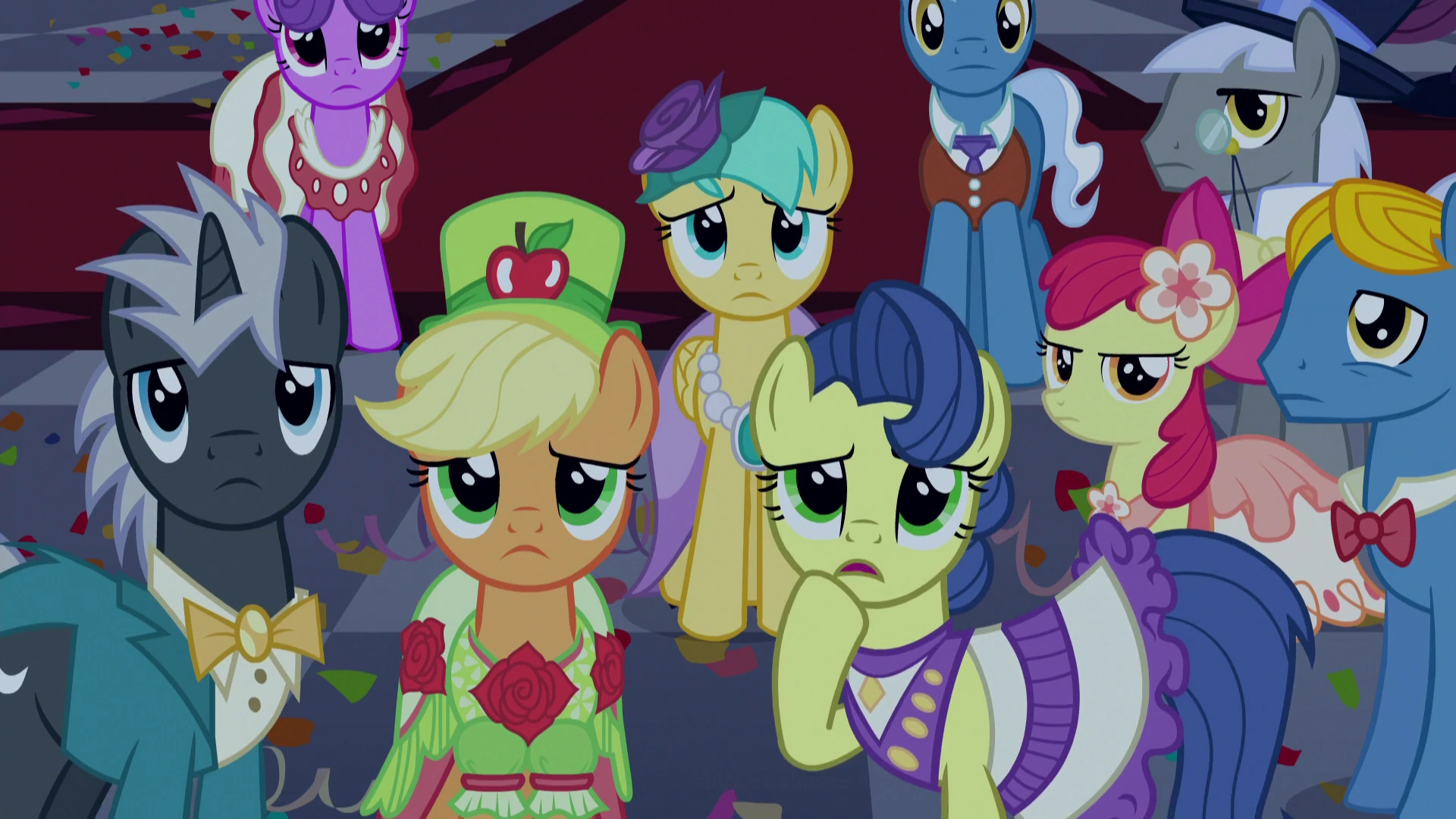 Image - Crowd silent and Masquerade coughing S5E7.png | My Little Pony ...