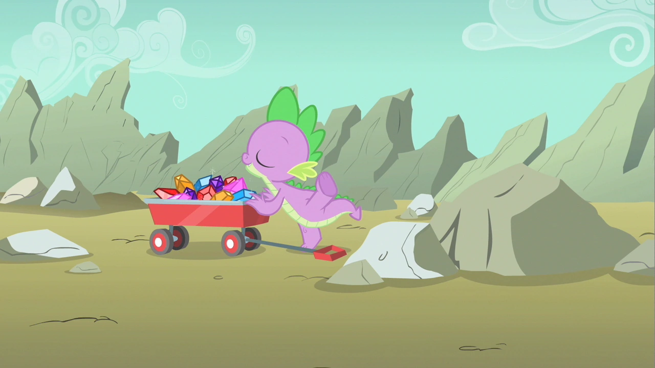Image - Spike sniffing gems S1E19.png | My Little Pony Friendship is ...