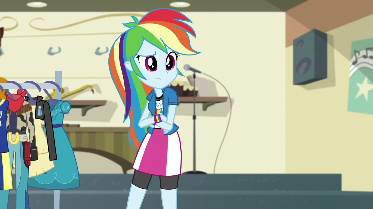Image - Rainbow Dash confused in band room EG3.png | My Little Pony ...