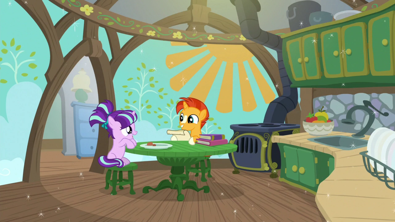 Image - Sunburst and Starlight in a spotless kitchen S6E1.png | My ...