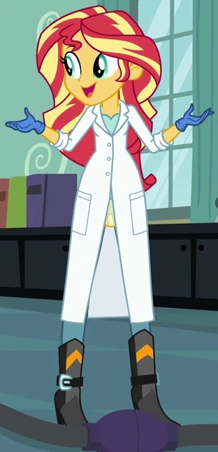 Image - Sunset Shimmer lab coat ID EG3.png | My Little Pony Friendship ...