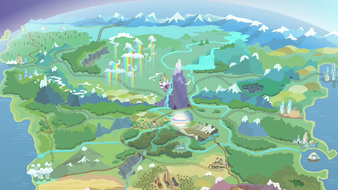 Image - Map of Equestria S4E26.png | My Little Pony Friendship is Magic ...