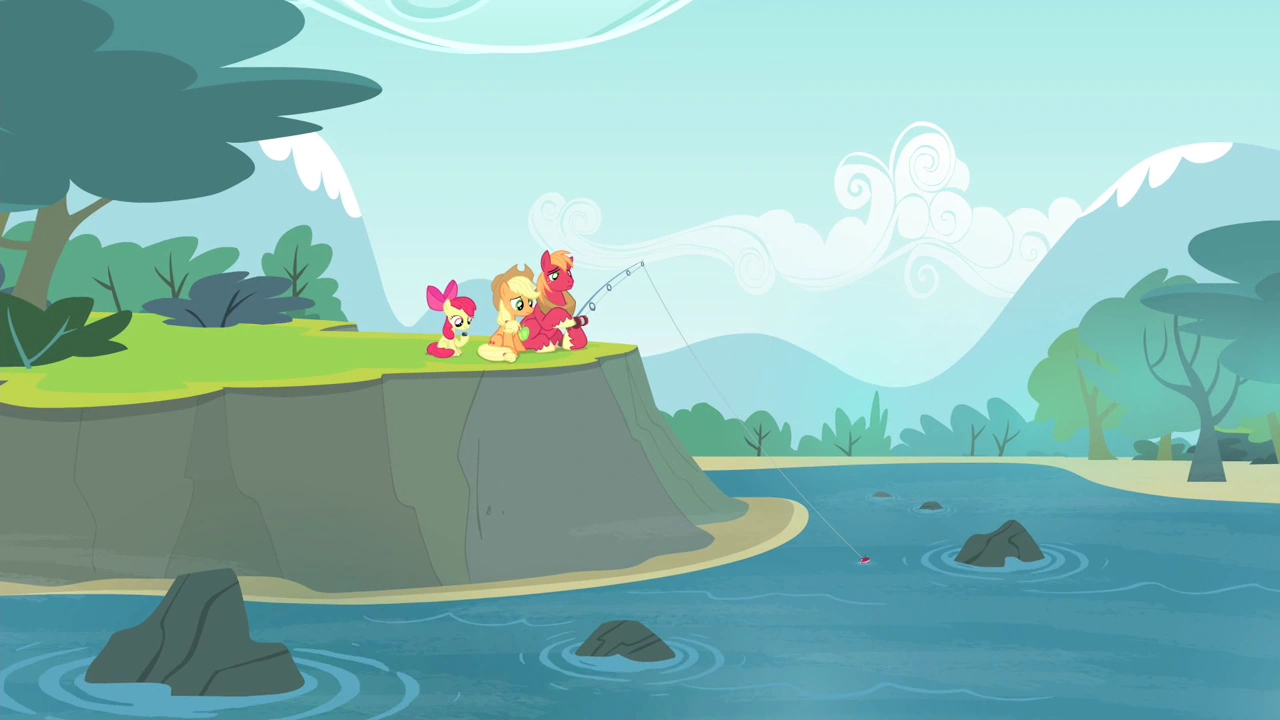 Image - The Apples fishing S4E20.png | My Little Pony Friendship is ...