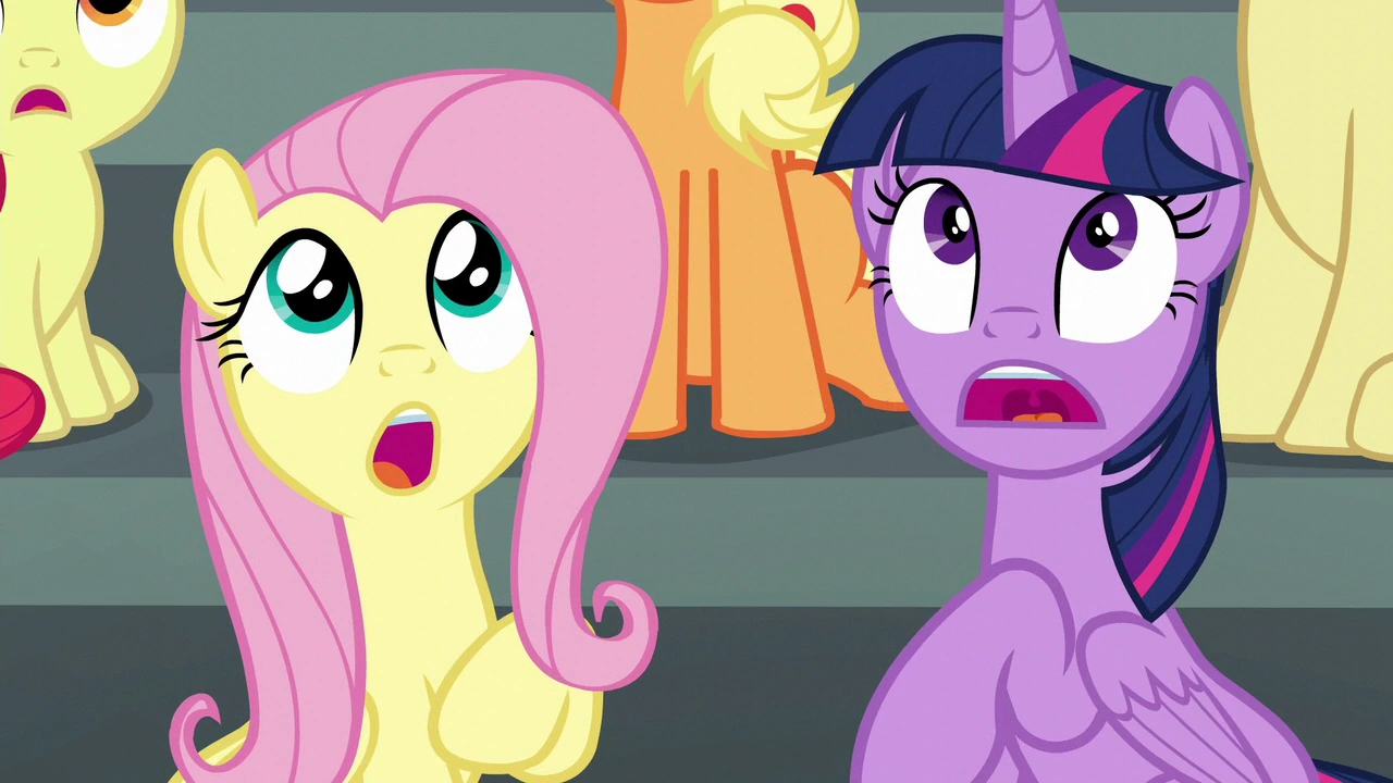 Image - Twilight and Fluttershy in shock S6E7.png | My Little Pony ...