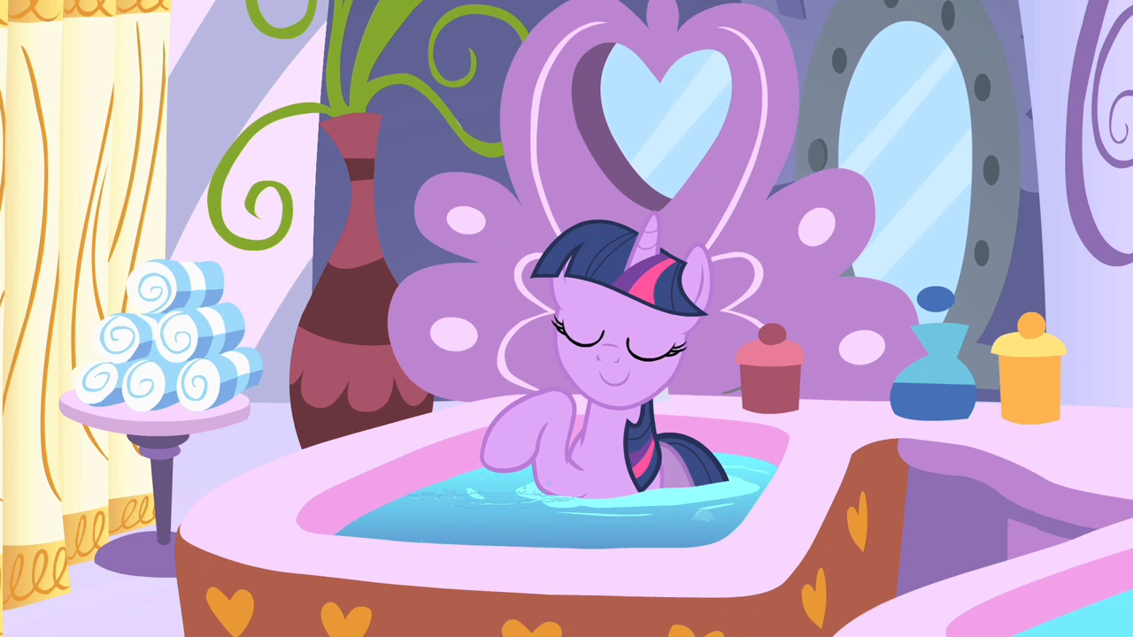 Image - Twilight taking a bath S1E20.png | My Little Pony Friendship is ...