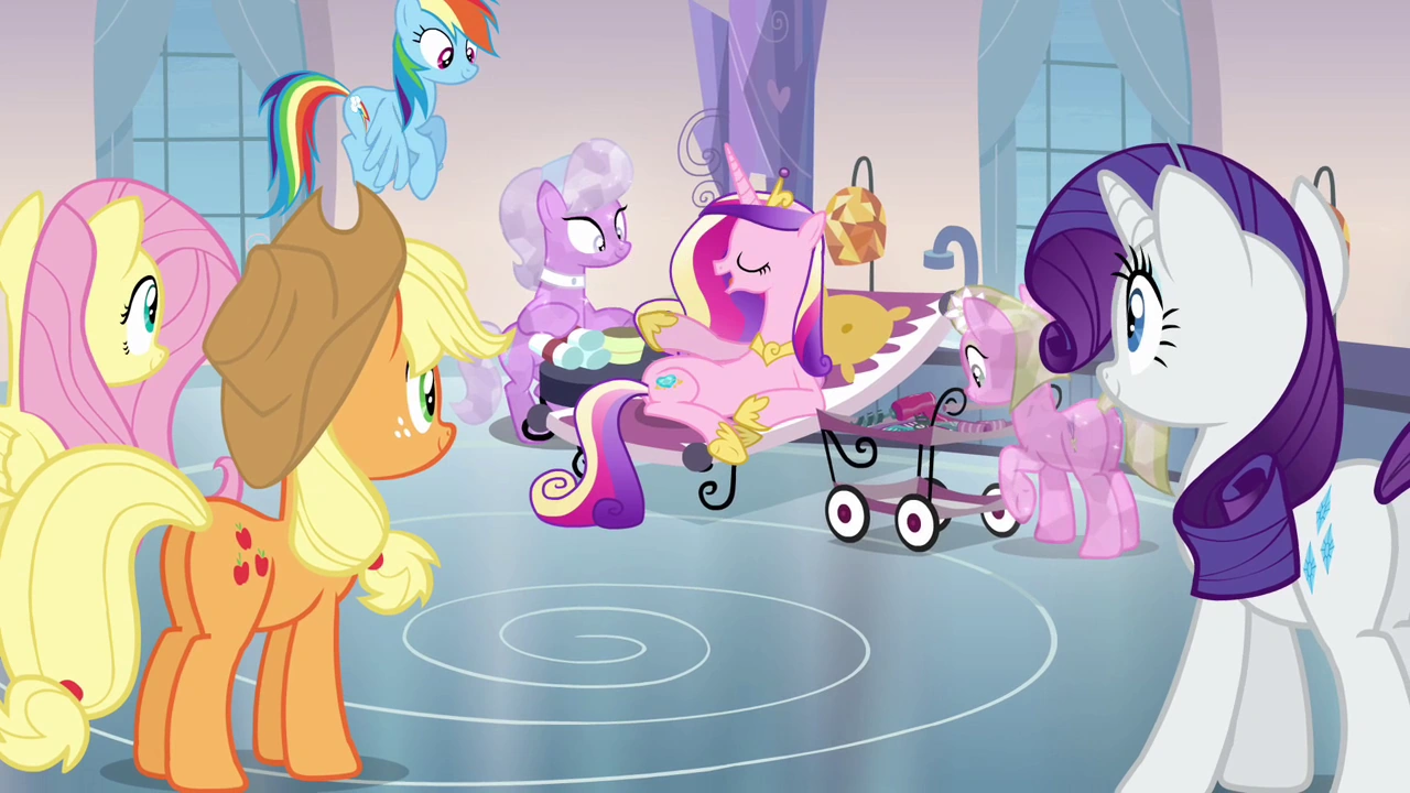 Image - Main ponies and sitting Cadance S03E12.png | My Little Pony ...