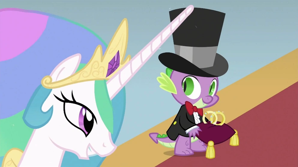 Image - Spike with wedding rings S2E26.png | My Little Pony Friendship ...